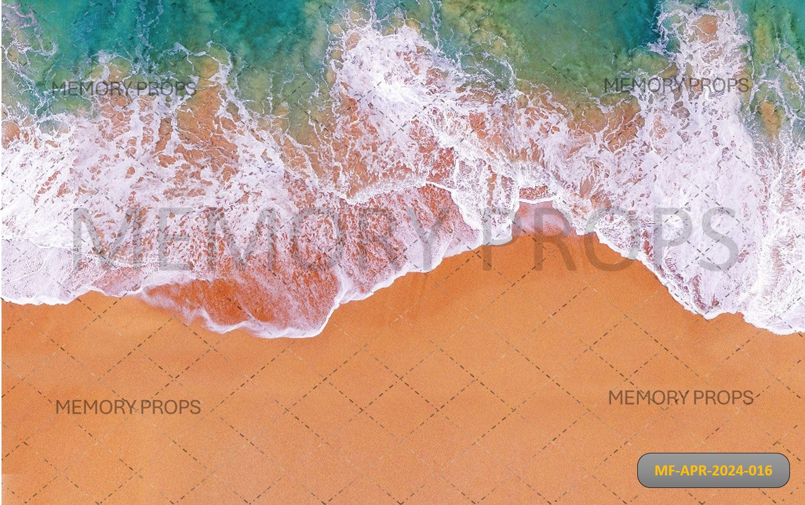 Summer Sand Beach Printed Backdrop
