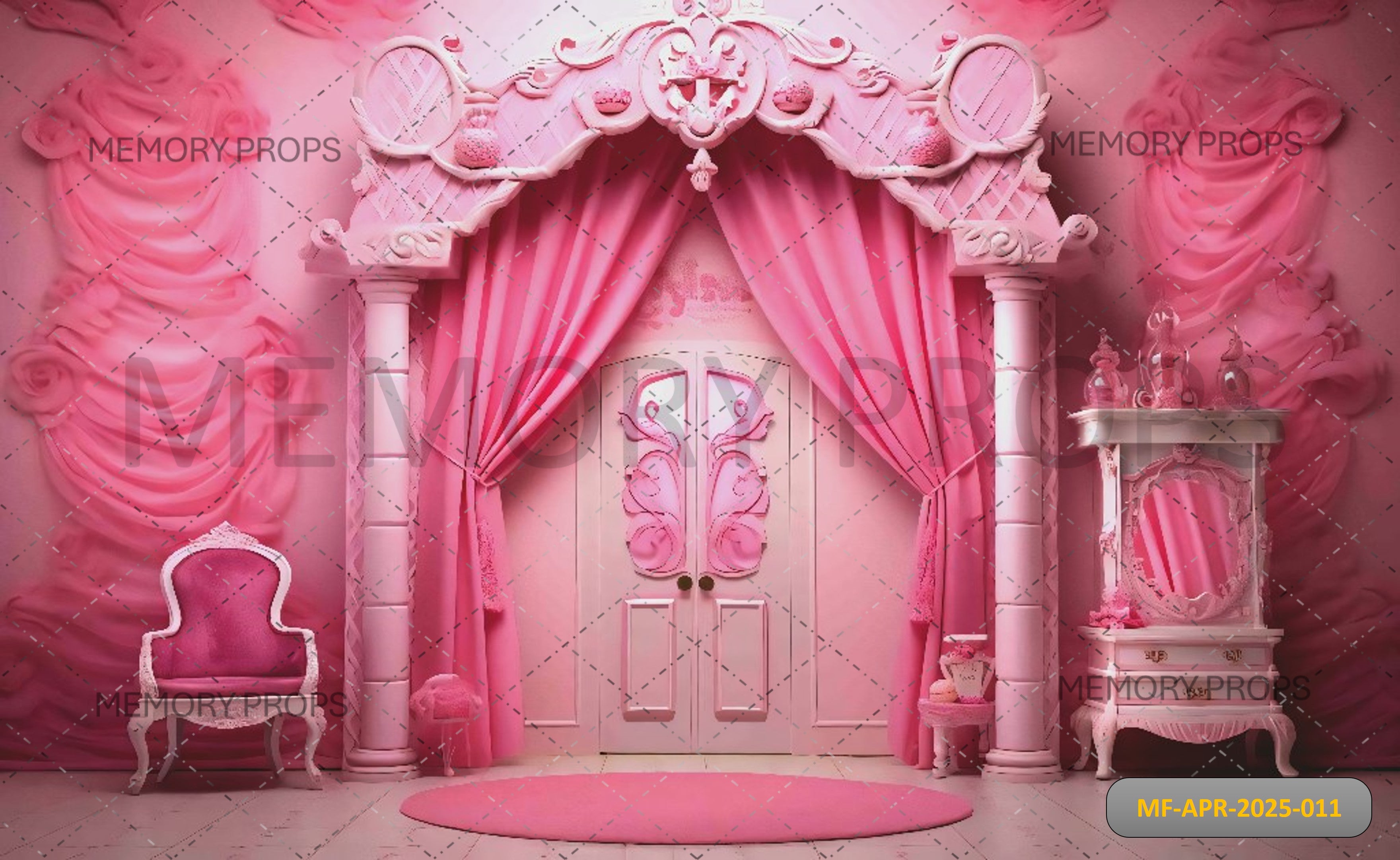 Barbie Dreamland Printed Backdrop
