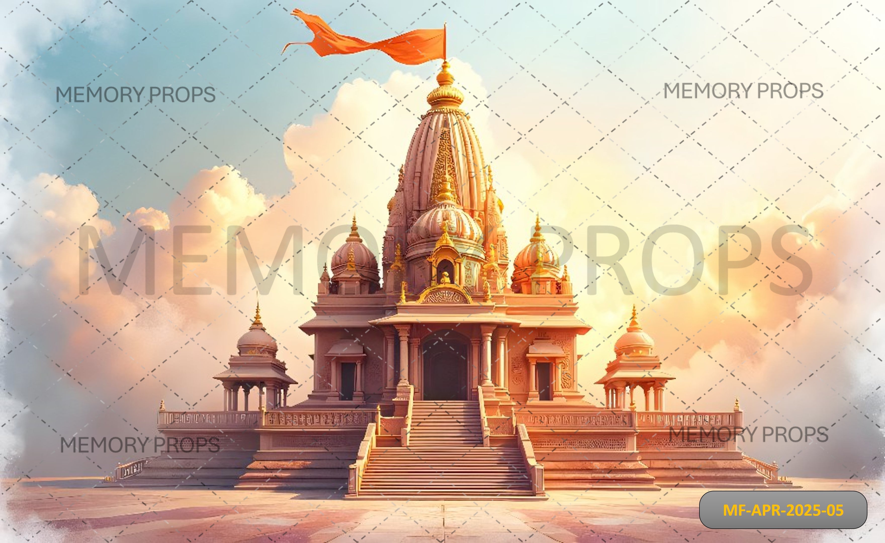 Sacred Shrine of Devotion Printed Backdrop