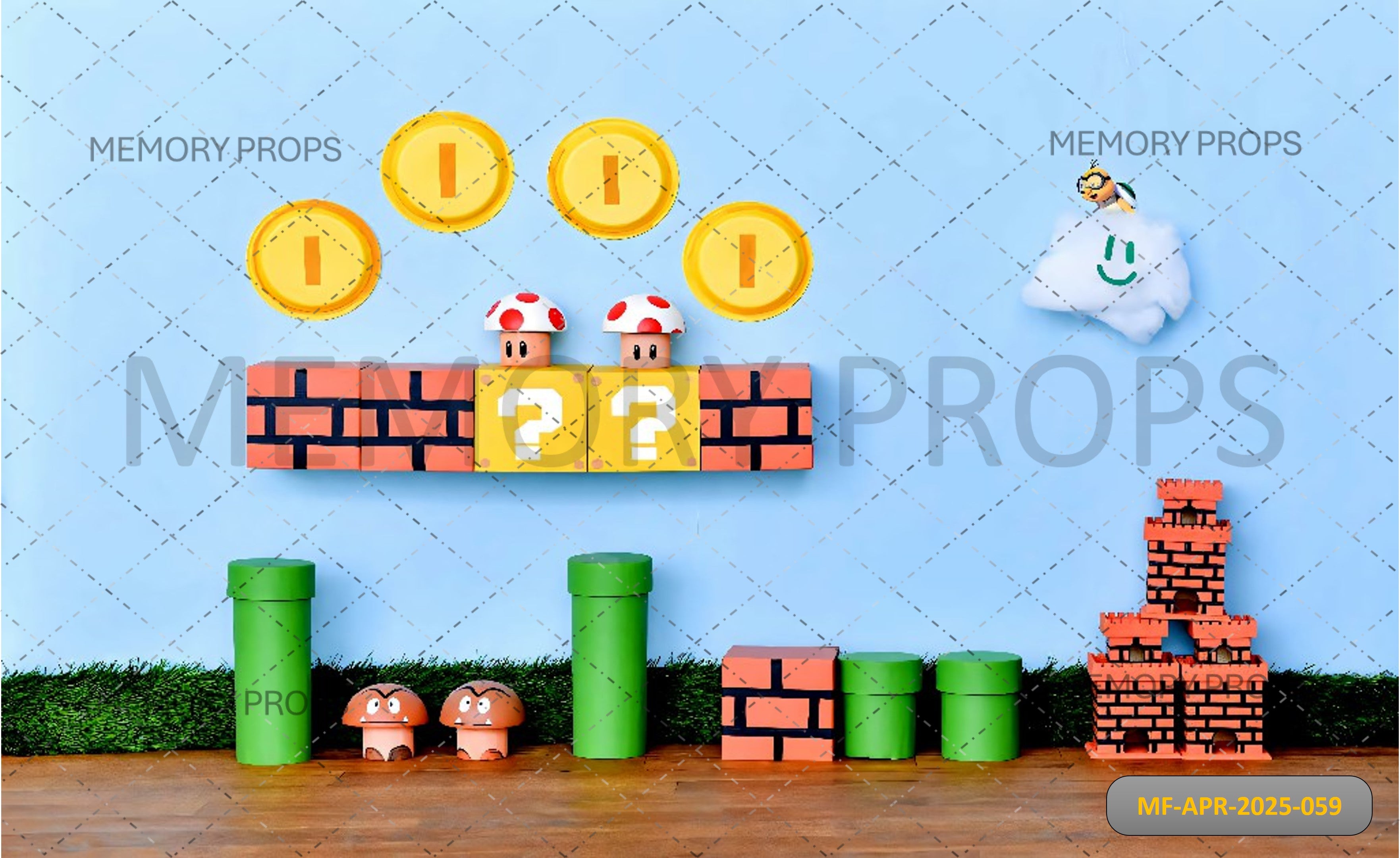 Mario’s World Printed Backdrop