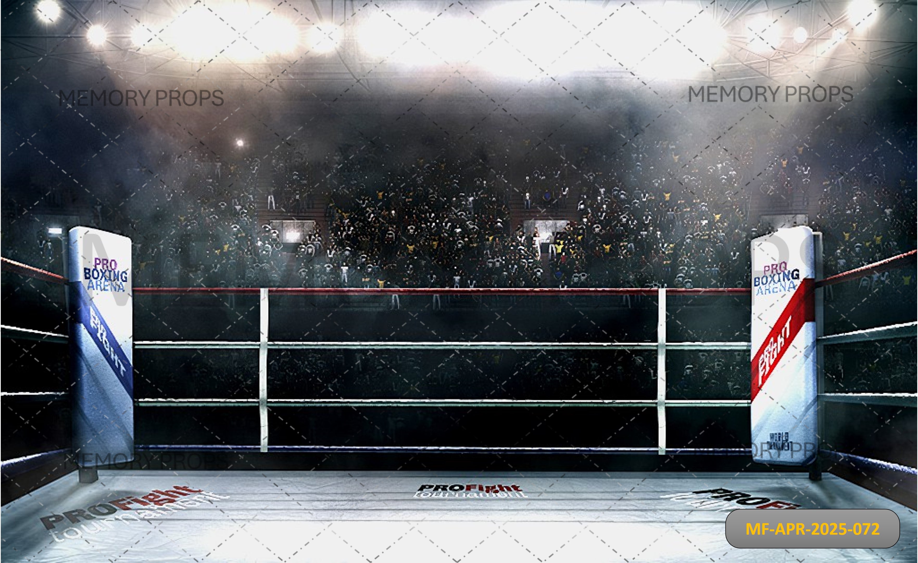 Fight Night Fury Printed Backdrop