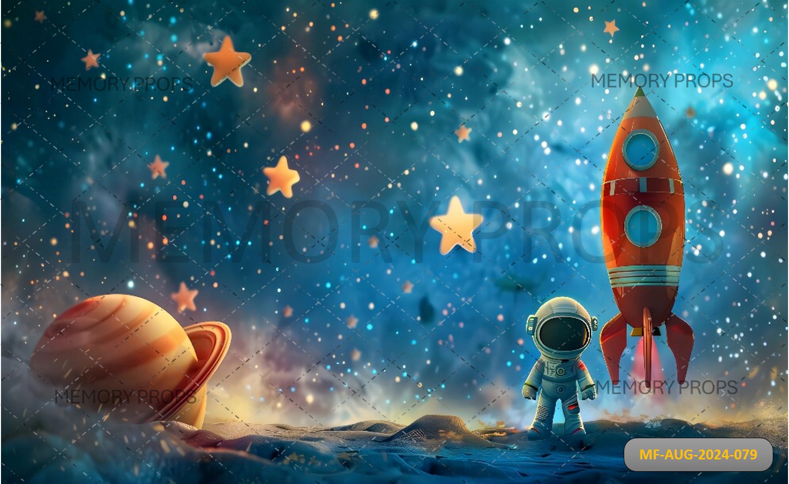 Rocket Ride Printed Backdrops