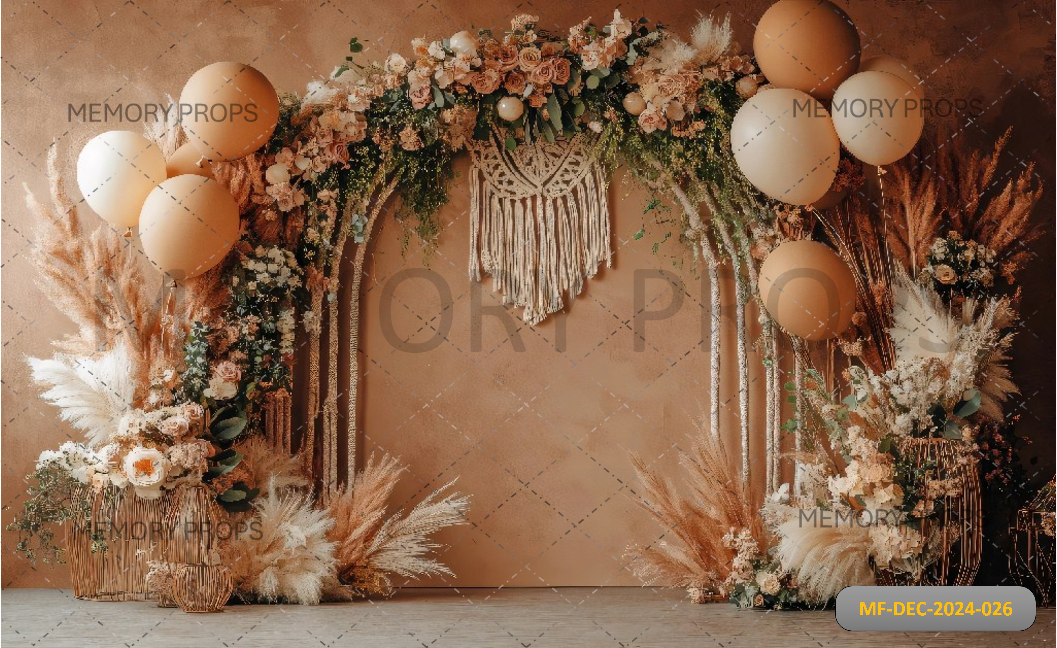 Natural Nest Printed Backdrop