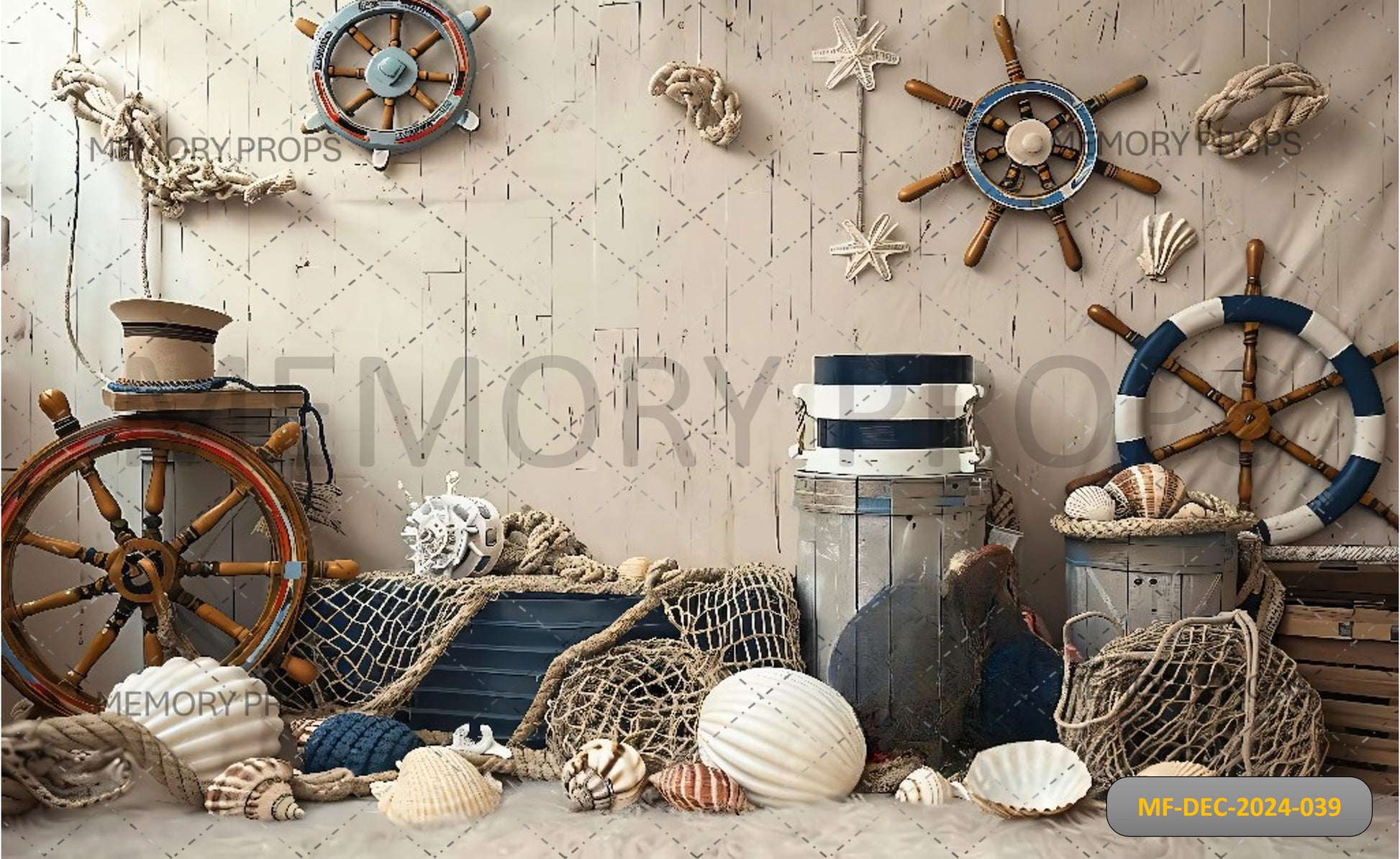Beach Theme Printed Backdrop