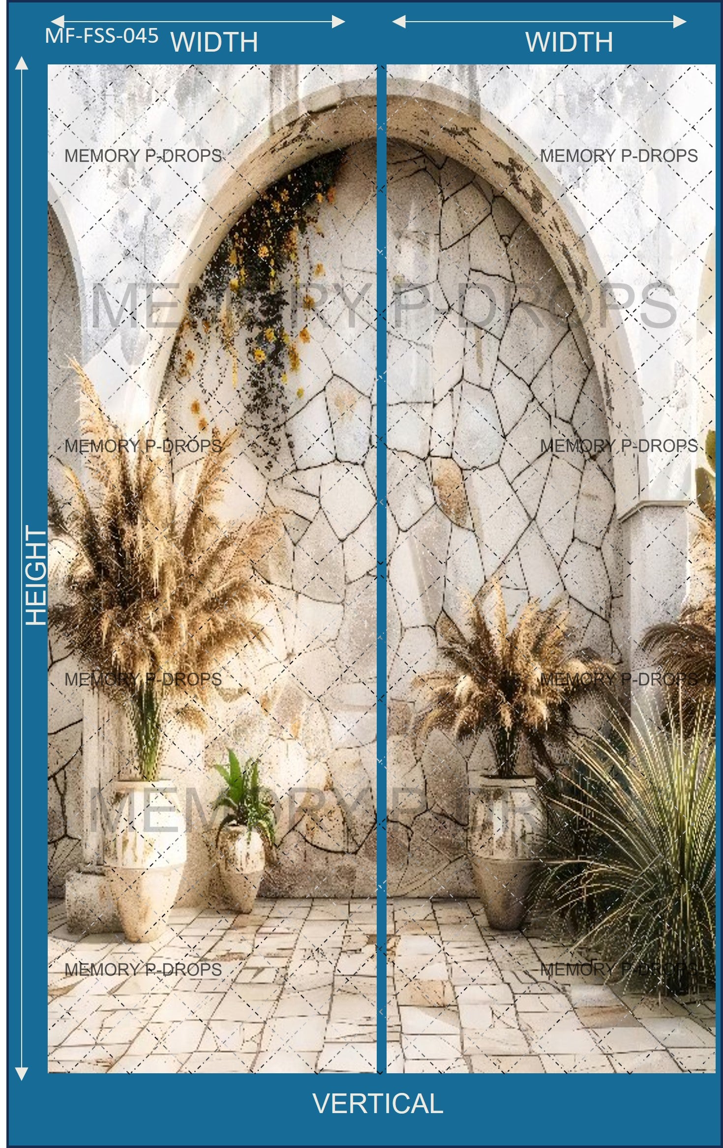 Arabian Interior design And Brick Wall Vertical Joint Backdrop