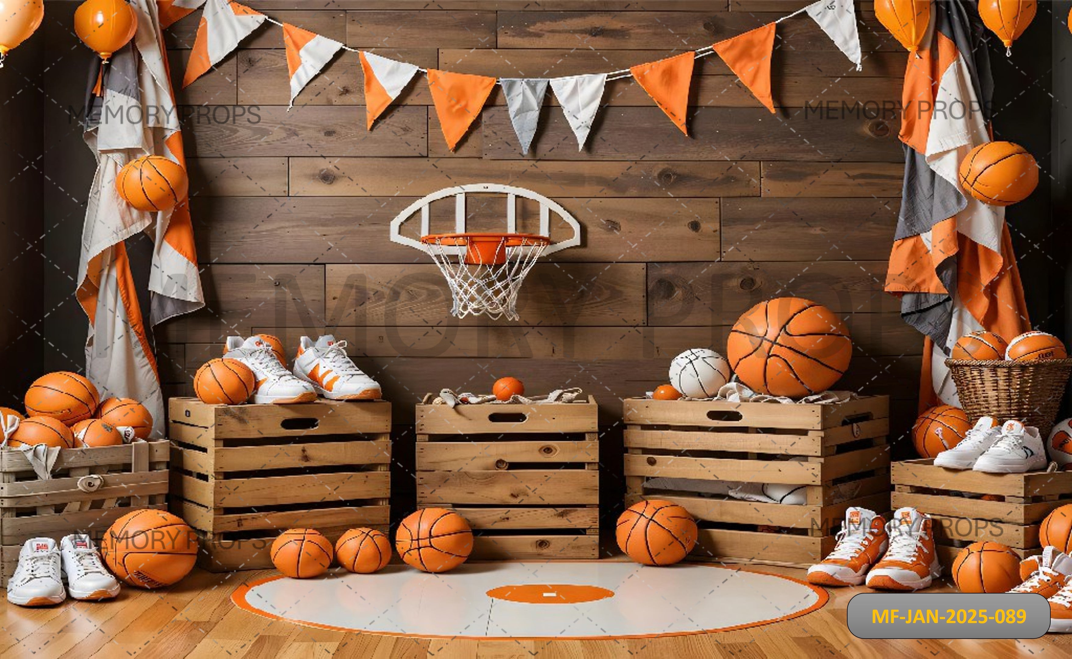Basket Ball Printed Backdrops