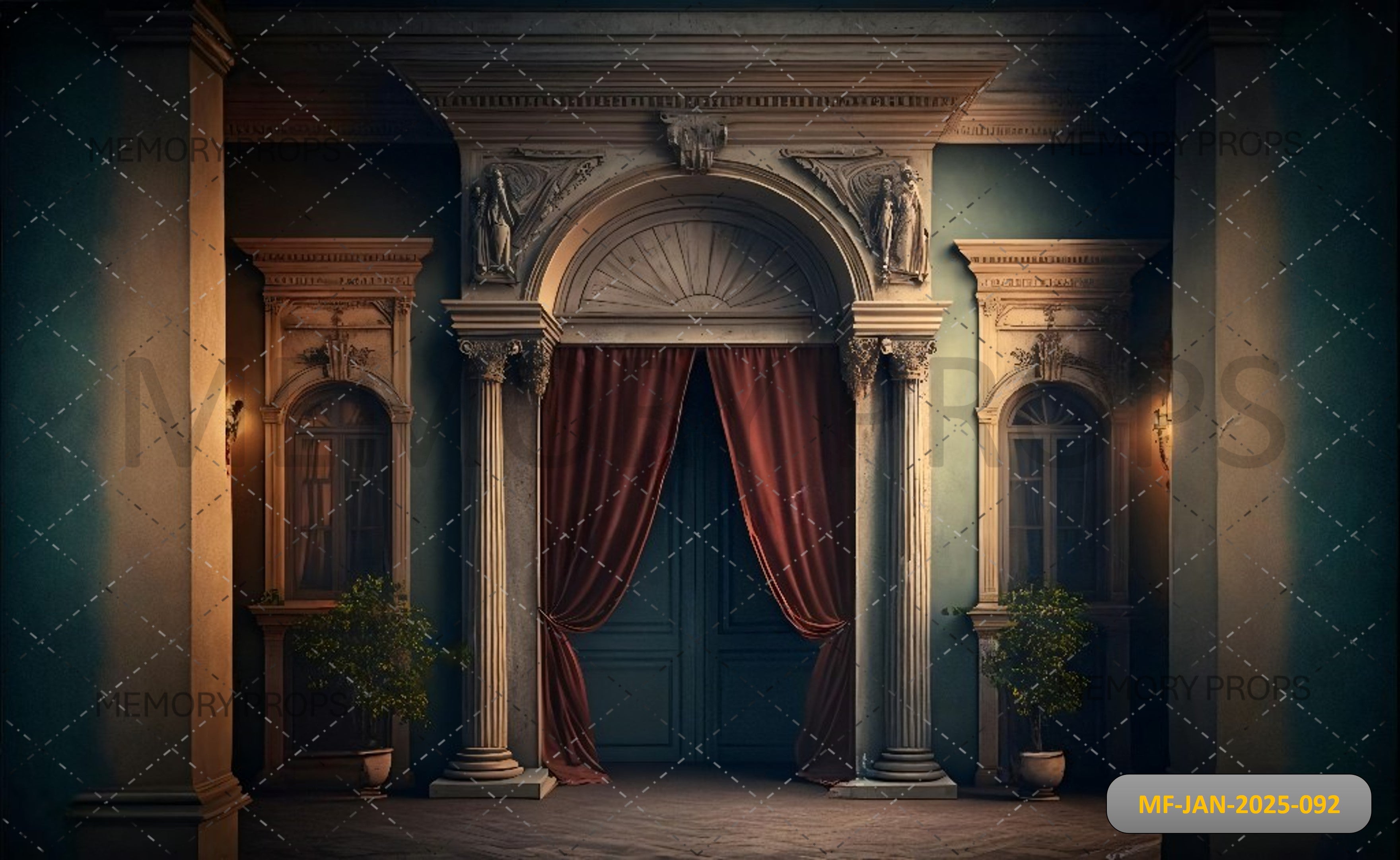 Tuscan Villa Printed Backdrops