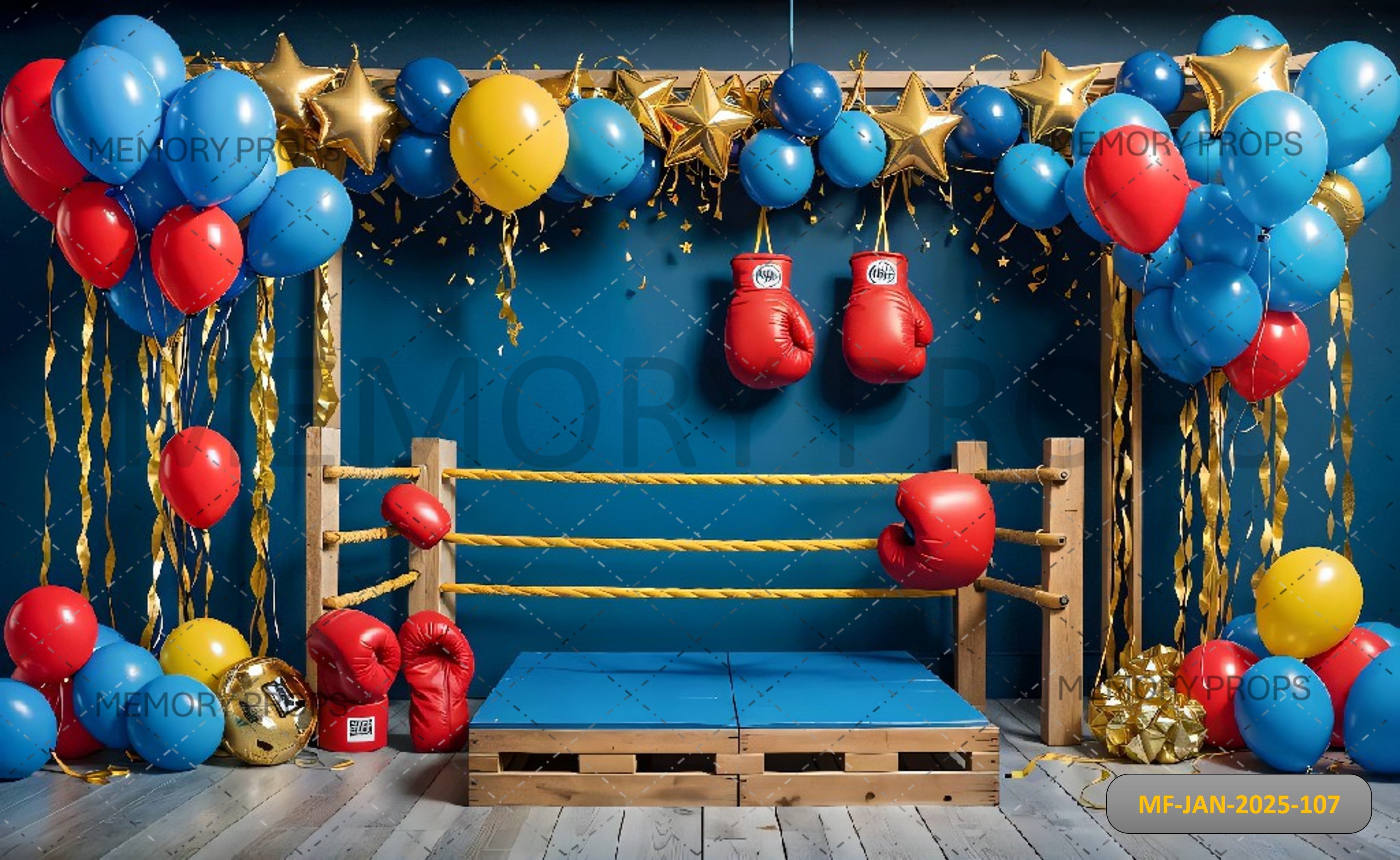 Boxing Ring Theme Printed Backdrops