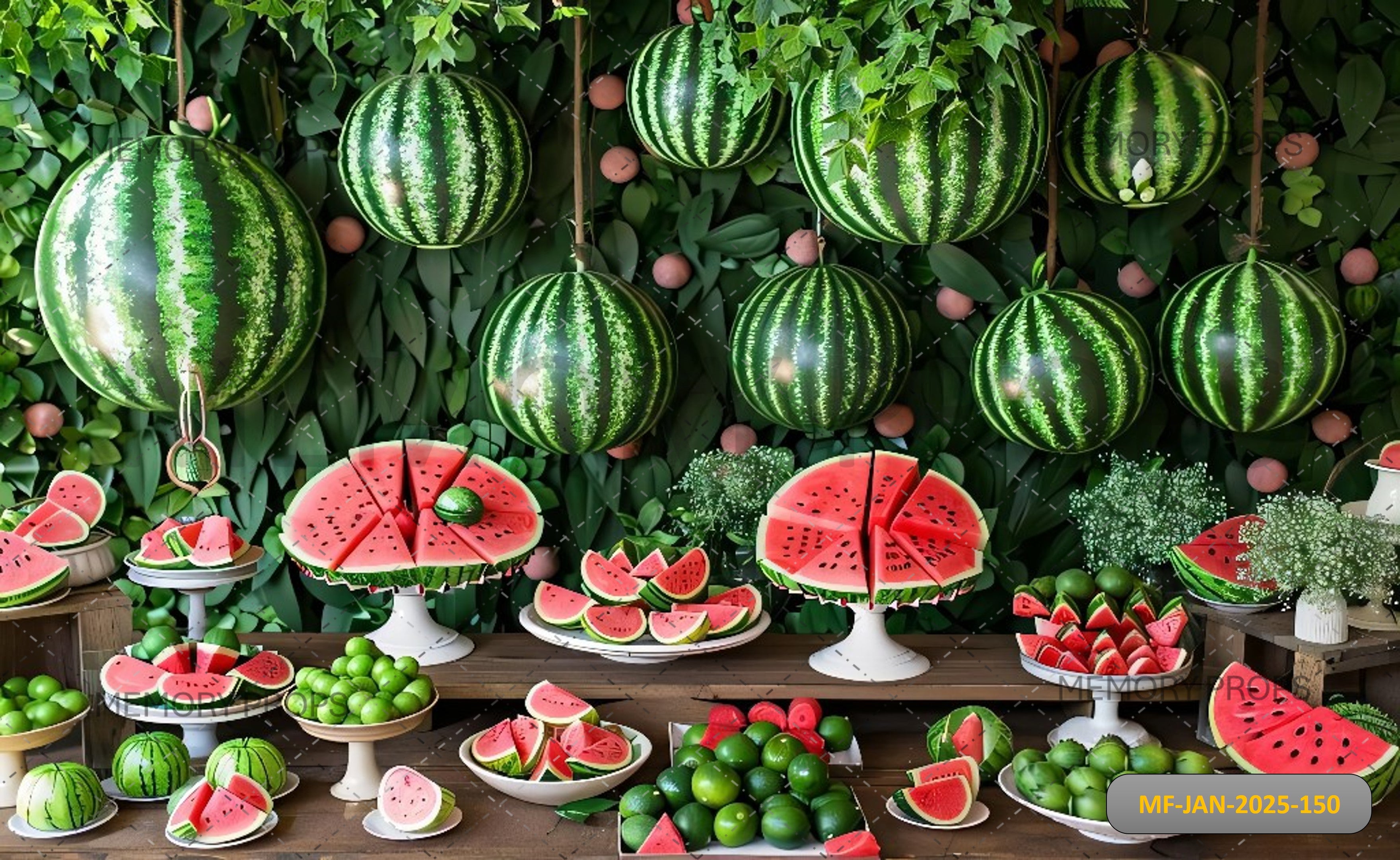 Watermelon Party Printed Backdrops