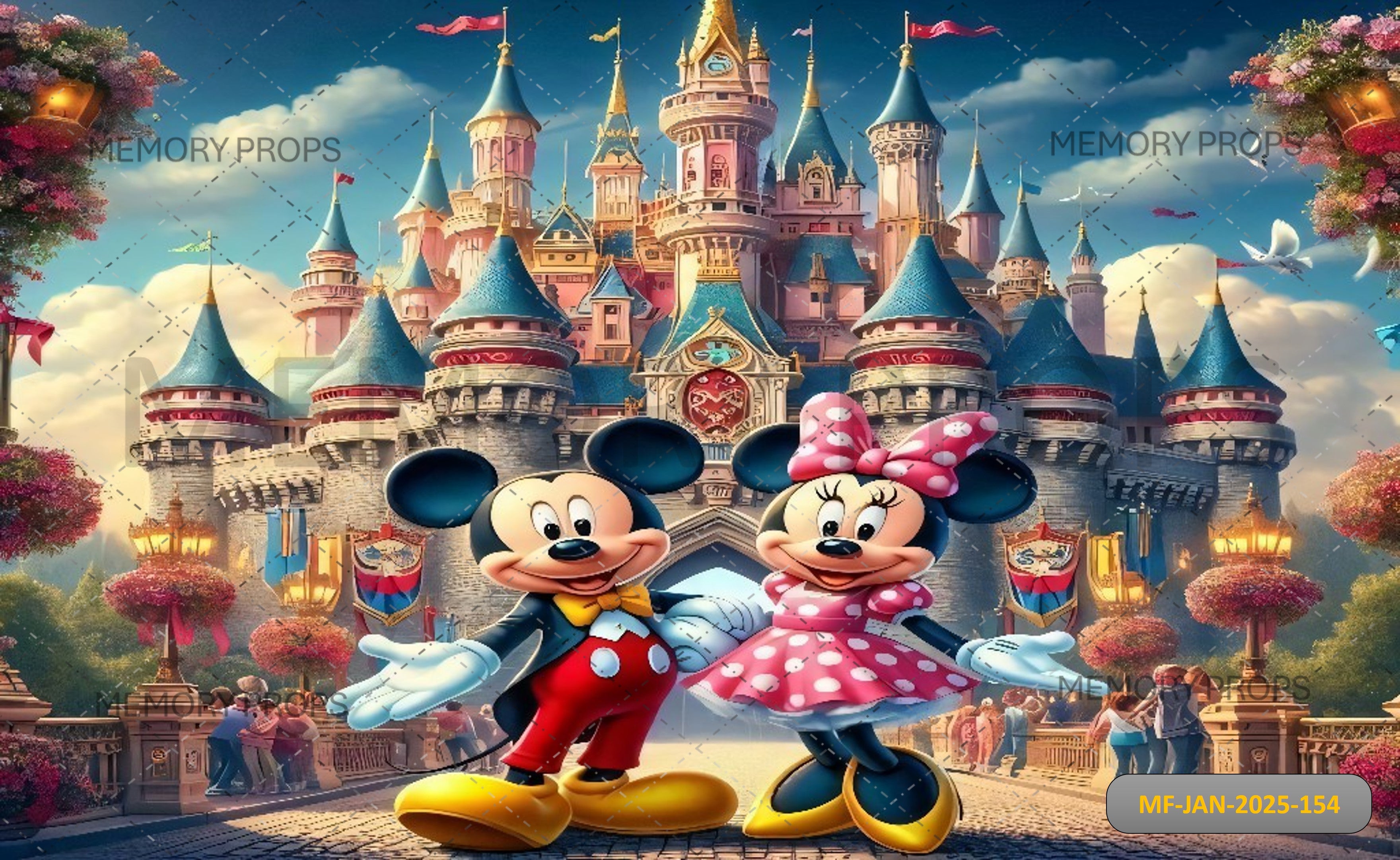Mickey Travels Printed Backdrops