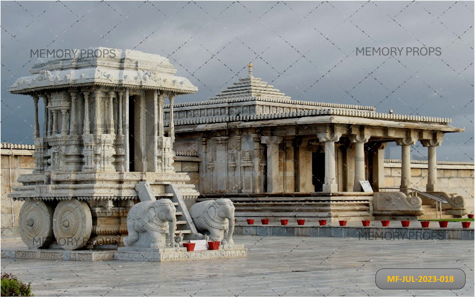 Vittala Tempal Printed Backdrop