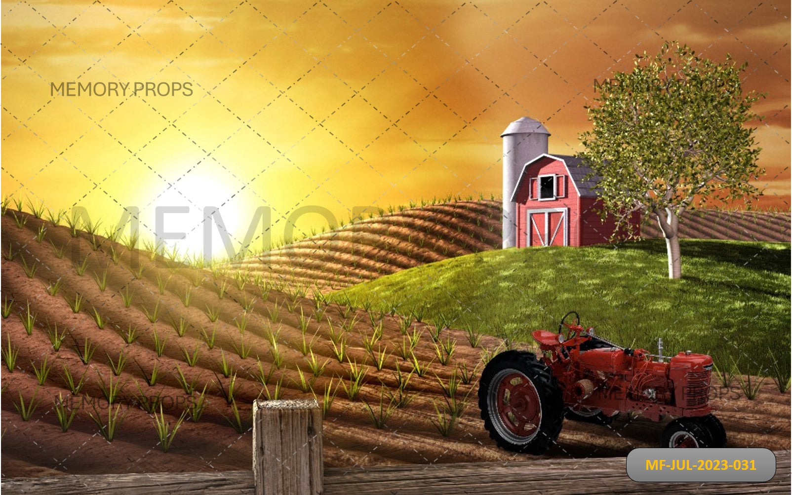 Farm Nature Printed Backdrop