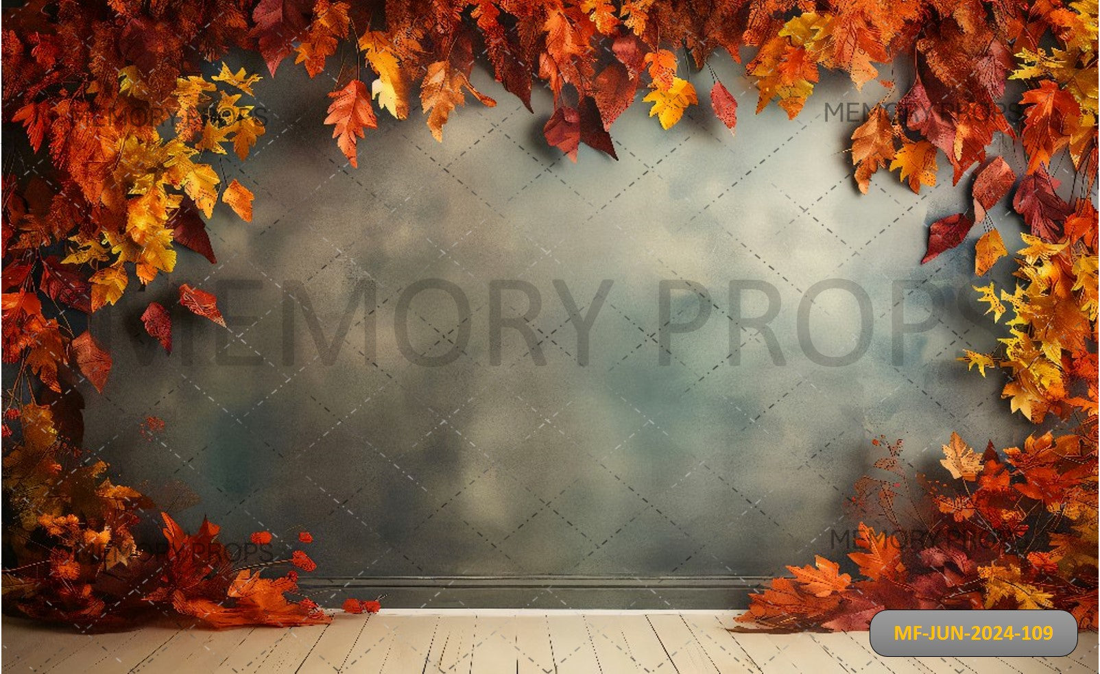 Autumn Tree Leaves Printed Backdrops
