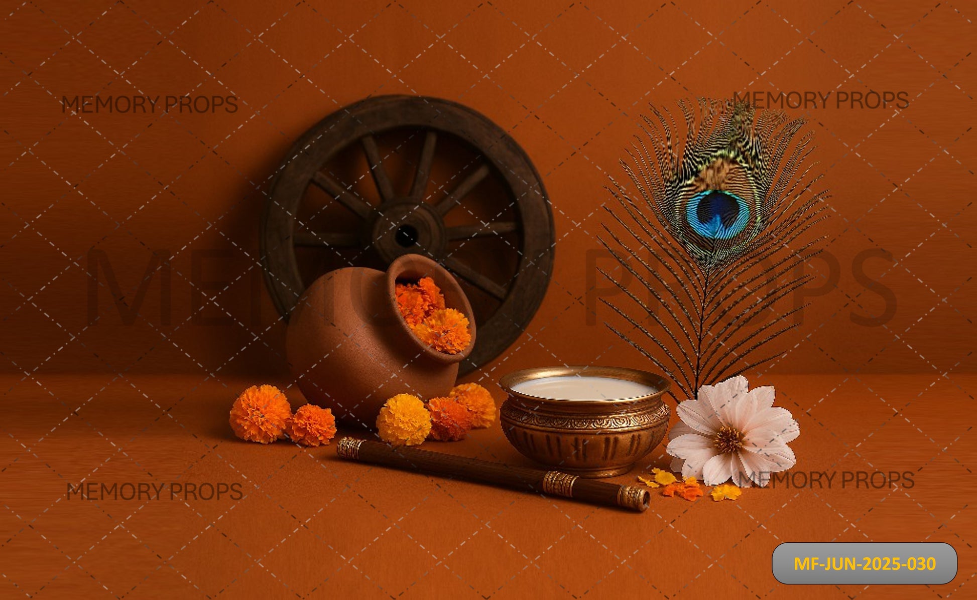Dahi Handi Elegance Printed Backdrop