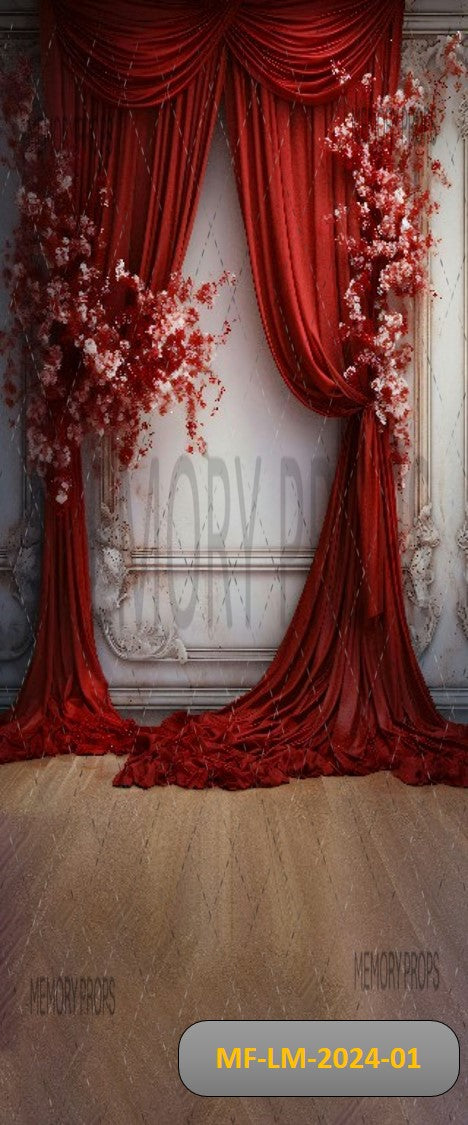 Red Floral Studio Printed Backdrops – MEMORY P-DROPS