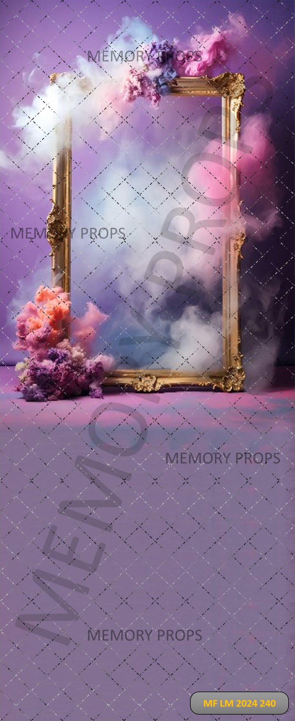 Colour Full Smoke Printed Backdrops