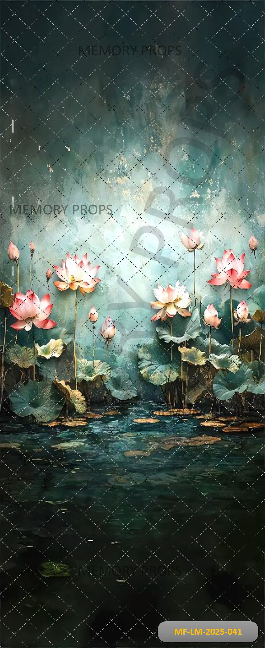 Verdant Lagoon Printed Backdrop