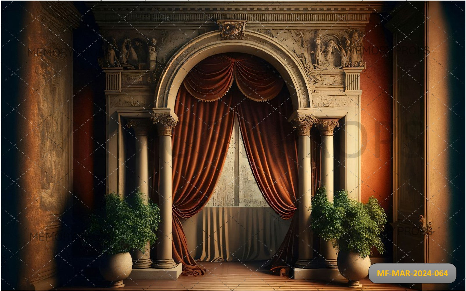 Classic Palace Chamber Printed Backdrop