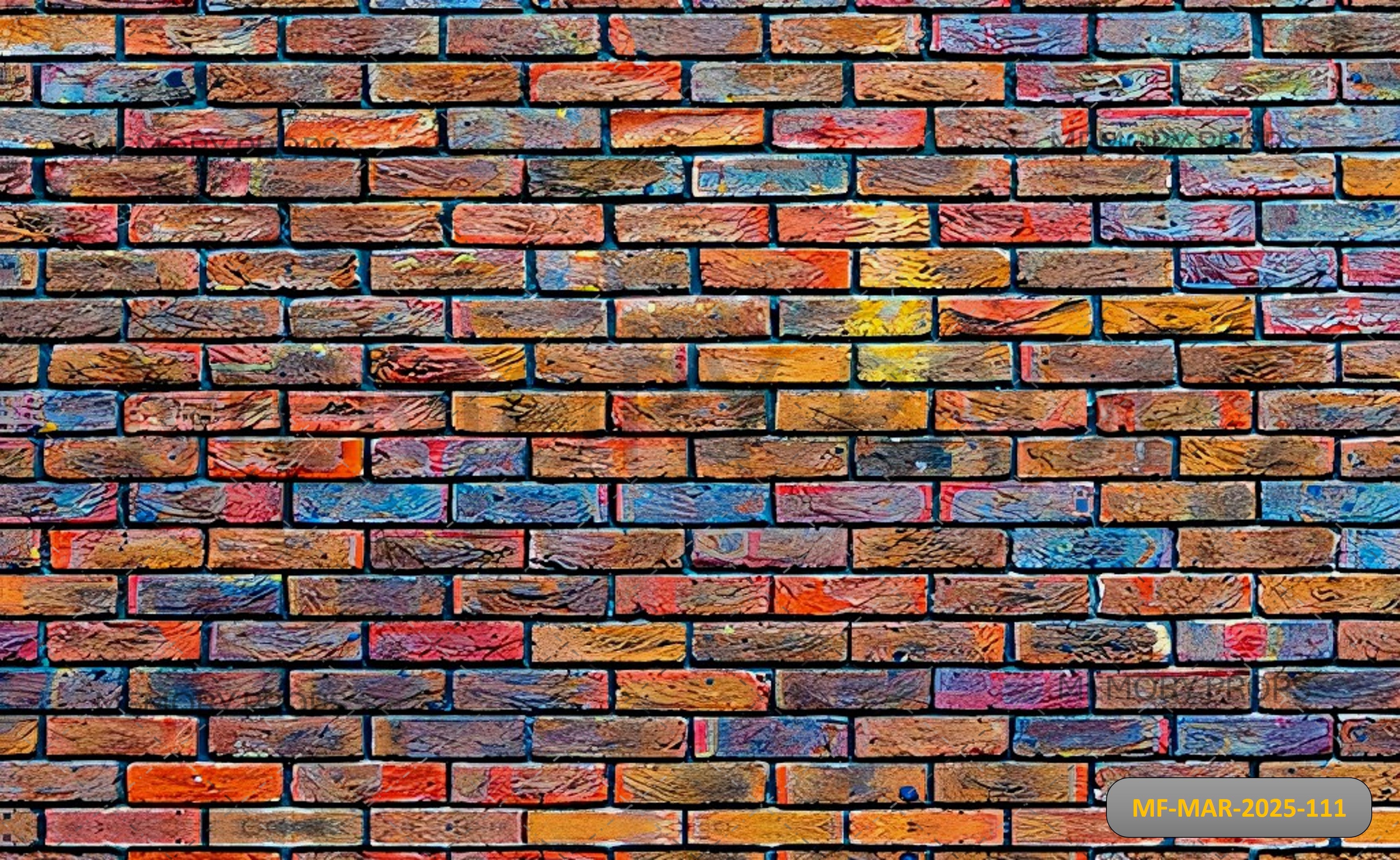 Modular Brick Framework Printed Backdrop