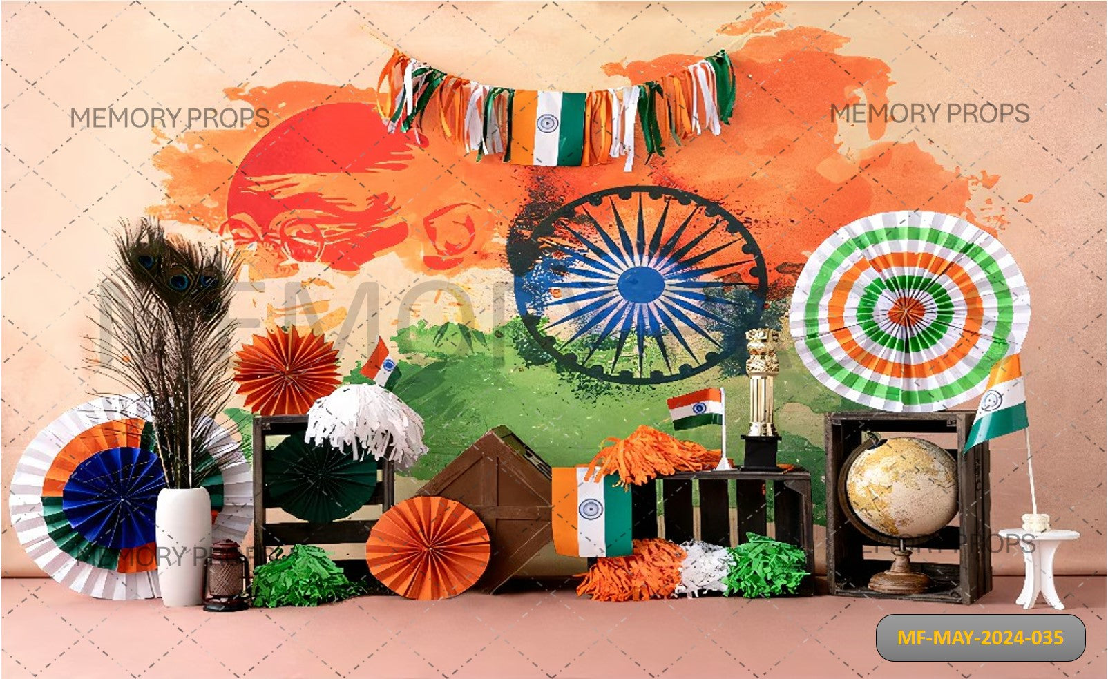 Poster With The Word Indian On It Printed Backdrops