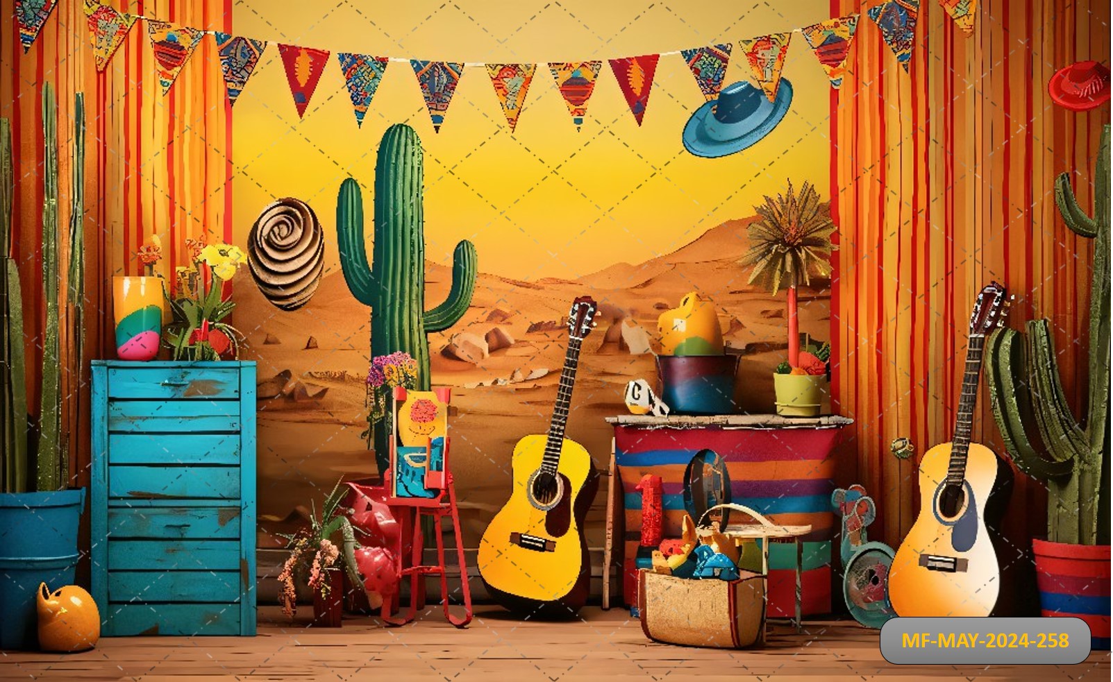 Music Theme Printed Backdrop