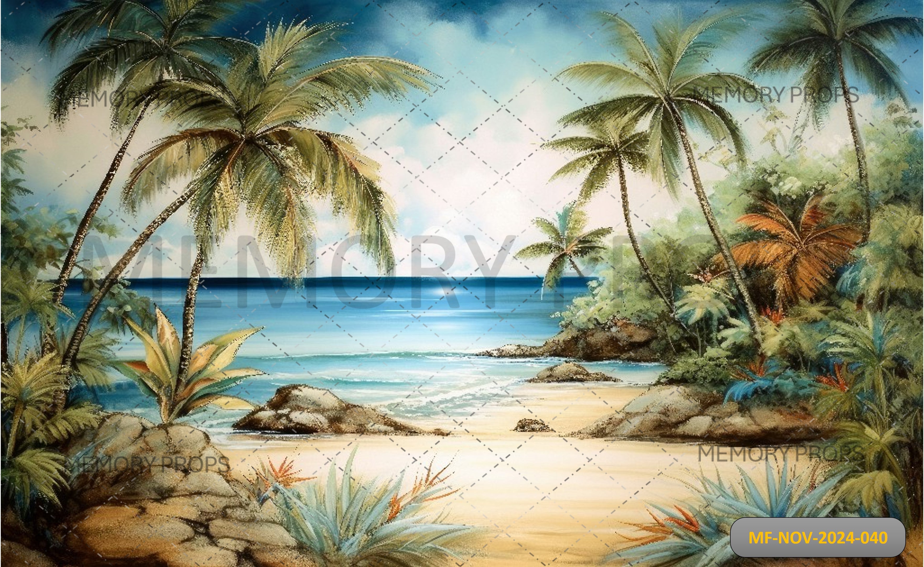 Coastal Calm Printed Backdrop