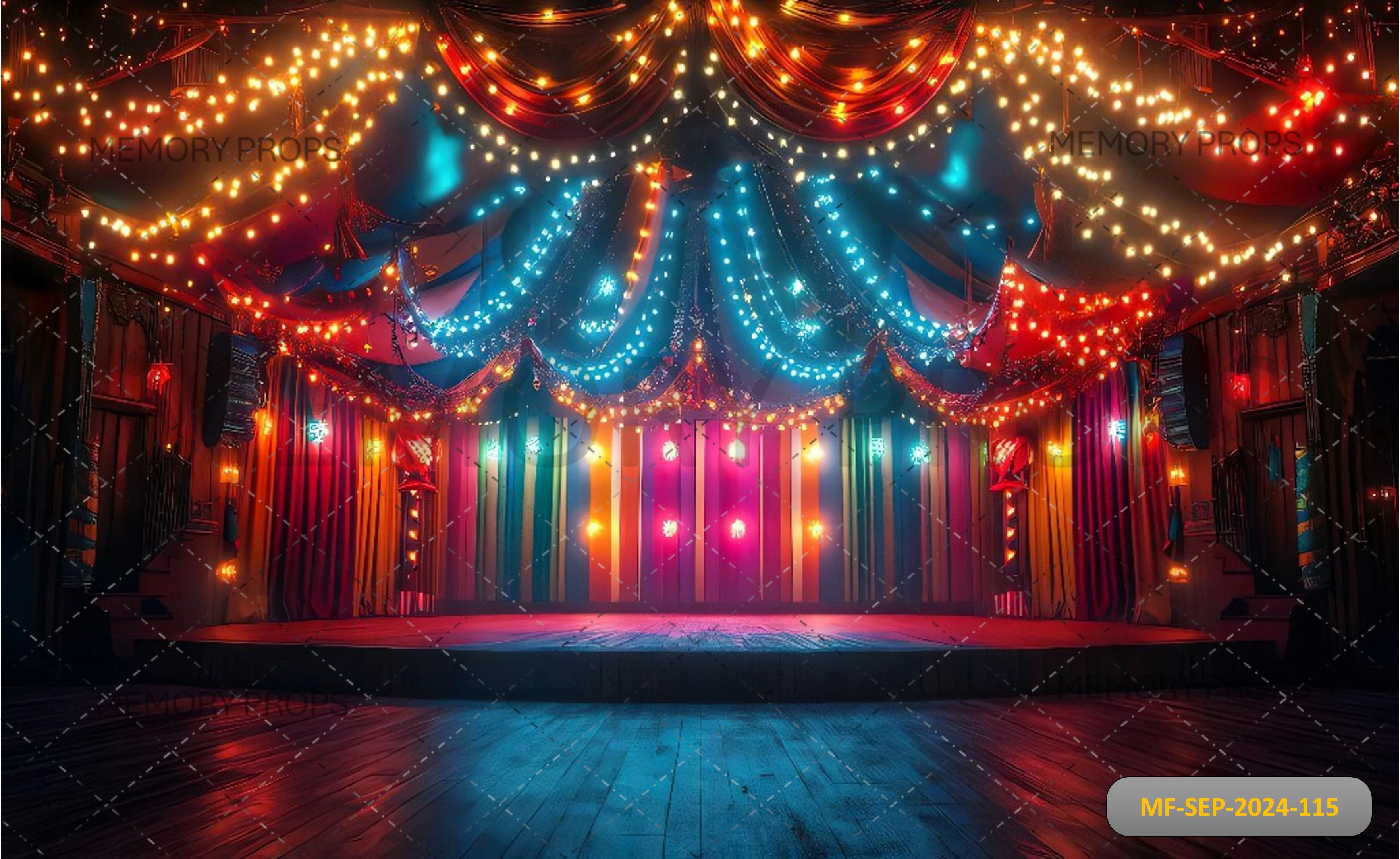 Ras Garba Night Printed Backdrops