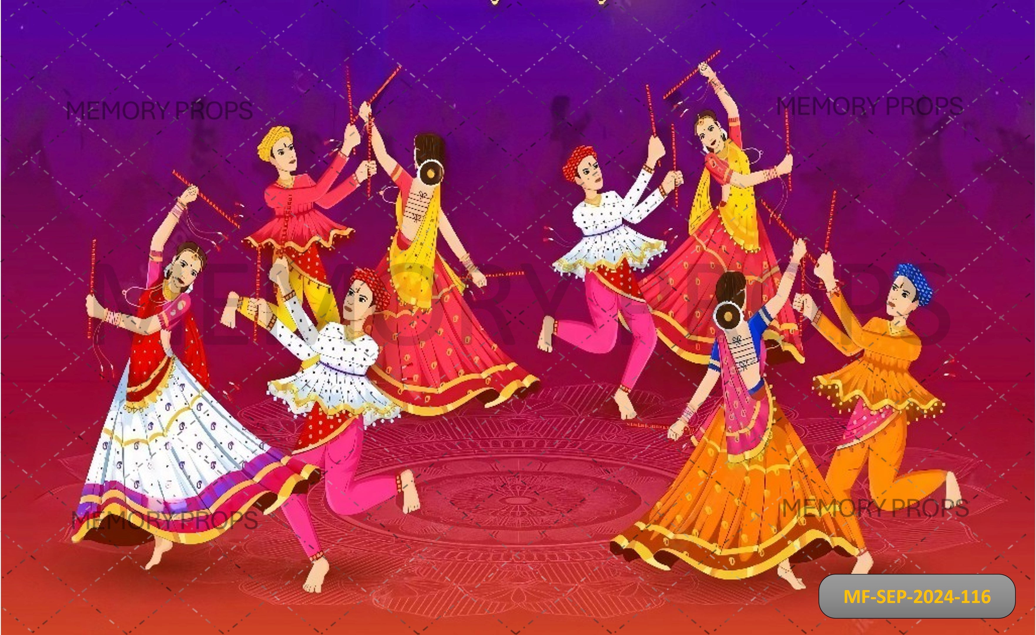 Maa Shakti Utsav Printed Backdrops