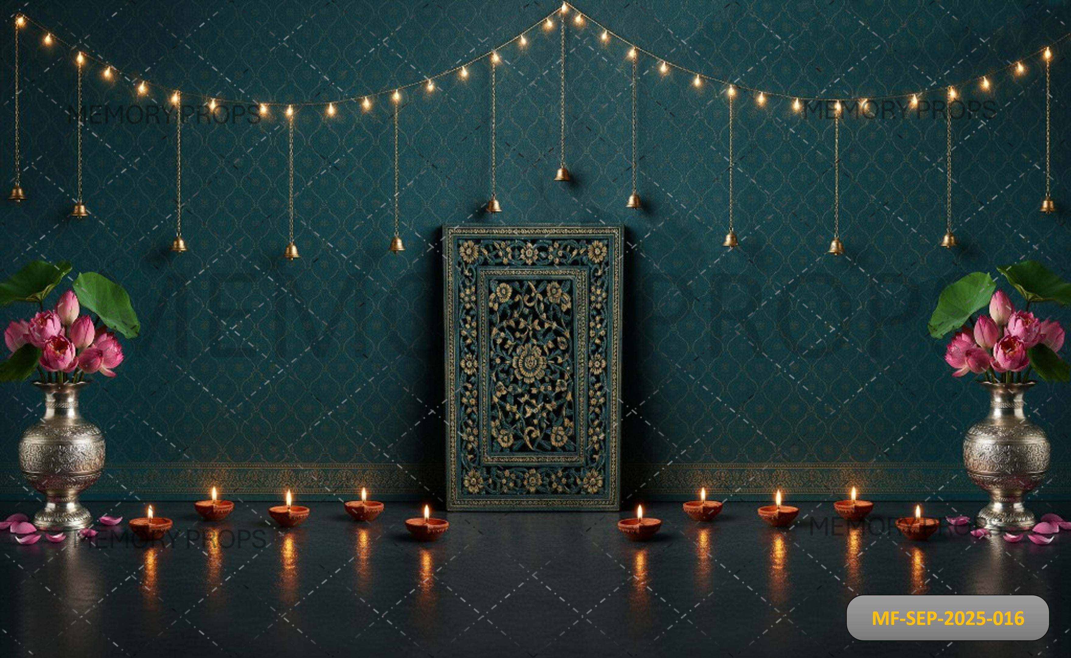 Indian Festival Elegance Printed Backdrop