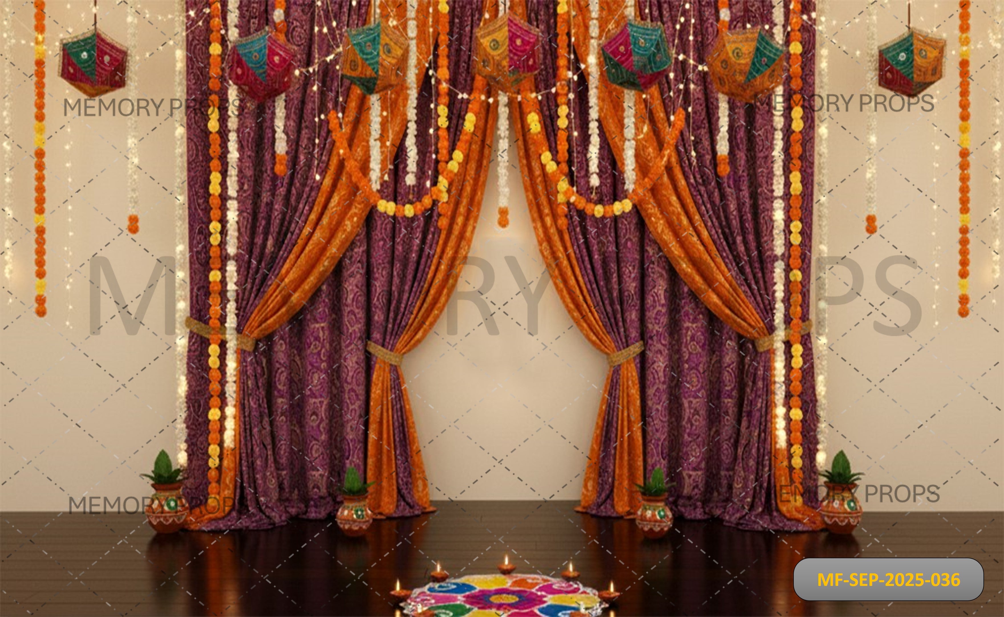 Jaipur Festive Decor Printed Backdrop
