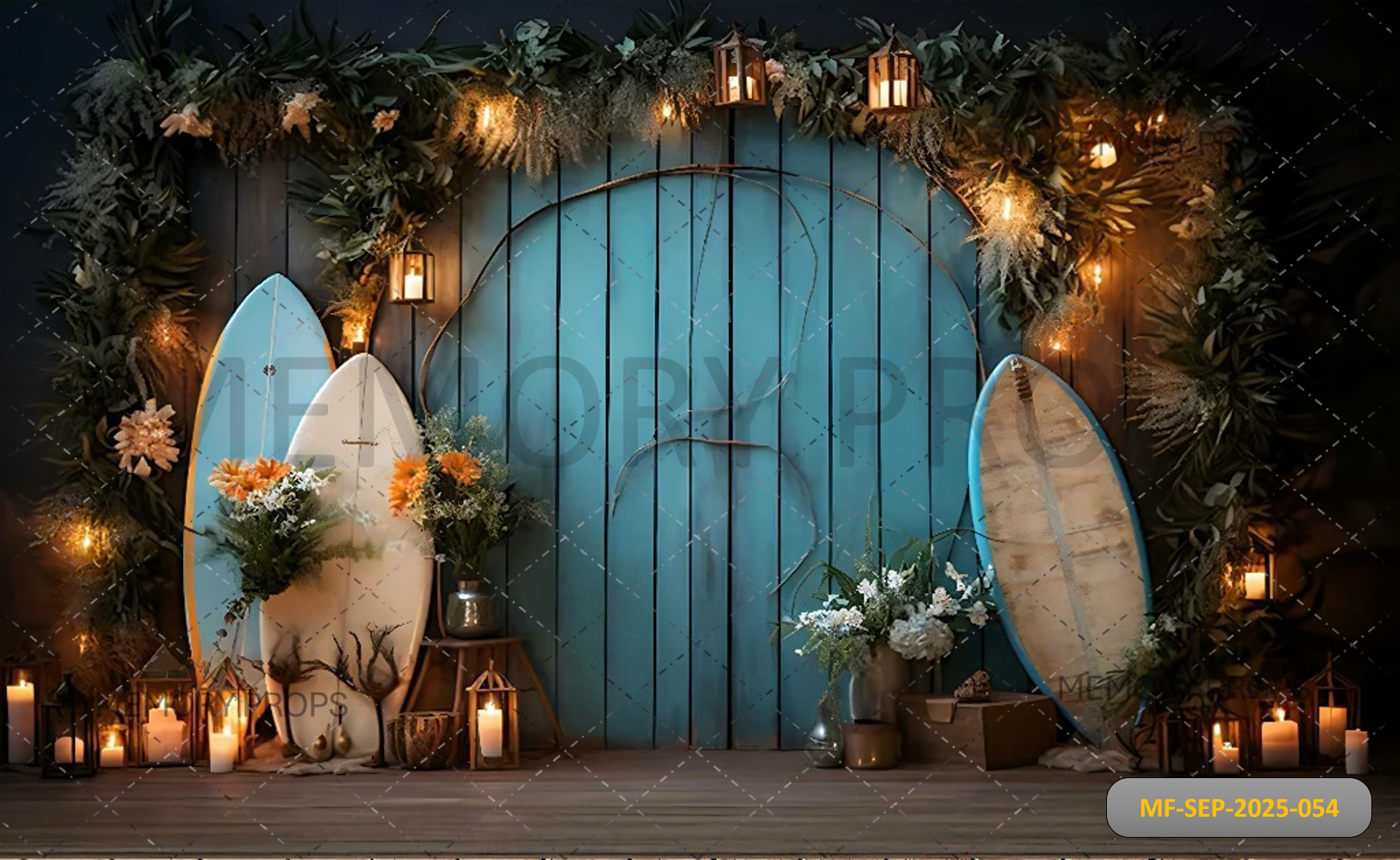 Surfboard Backdrop - Printed Backdrop
