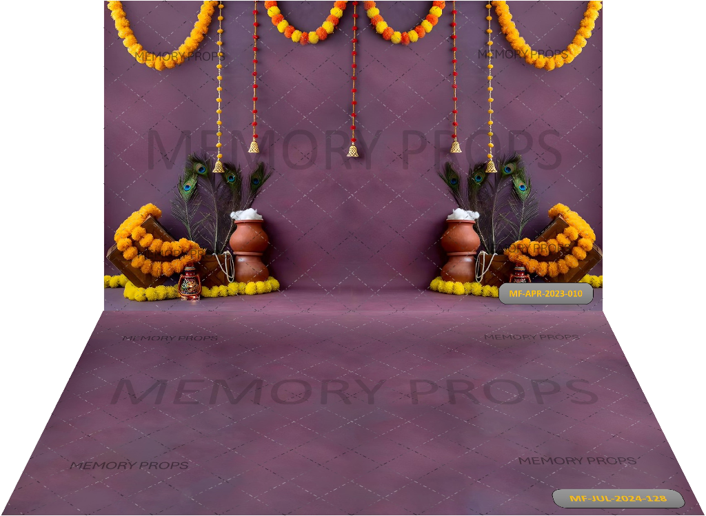 Décor For Krishna Peel Backdrops