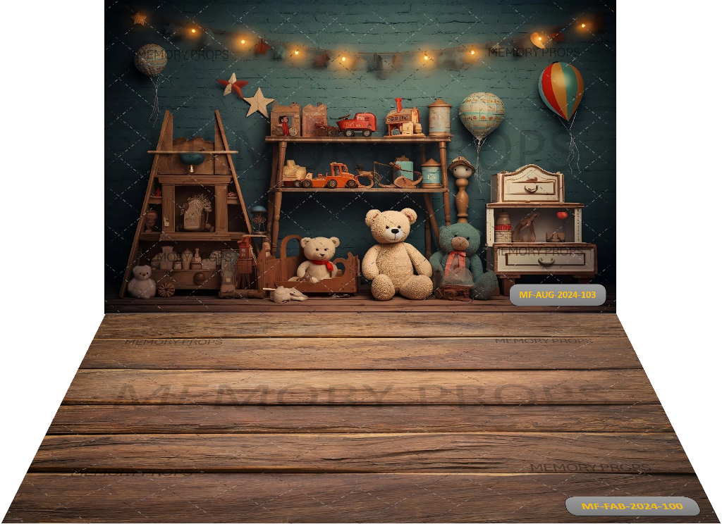 Wall Of A Cosy Toy Room Wooden Texture Backdrops